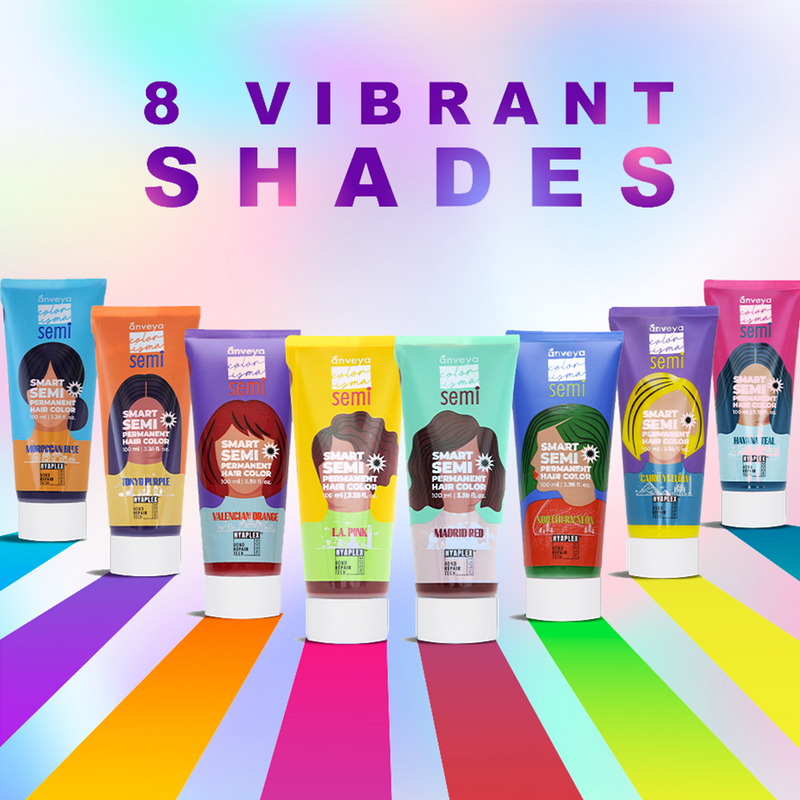 Anveya Northern Neon Semi Permanent Hair Color, 100ml