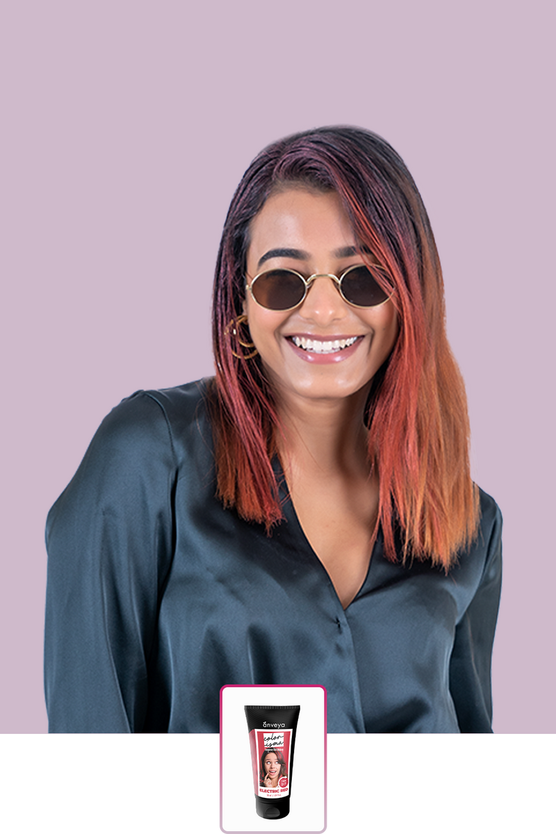 Buy Colorisma Electric Red, Temporary 1-Day 1-Wash Hair Color MakeUp ...