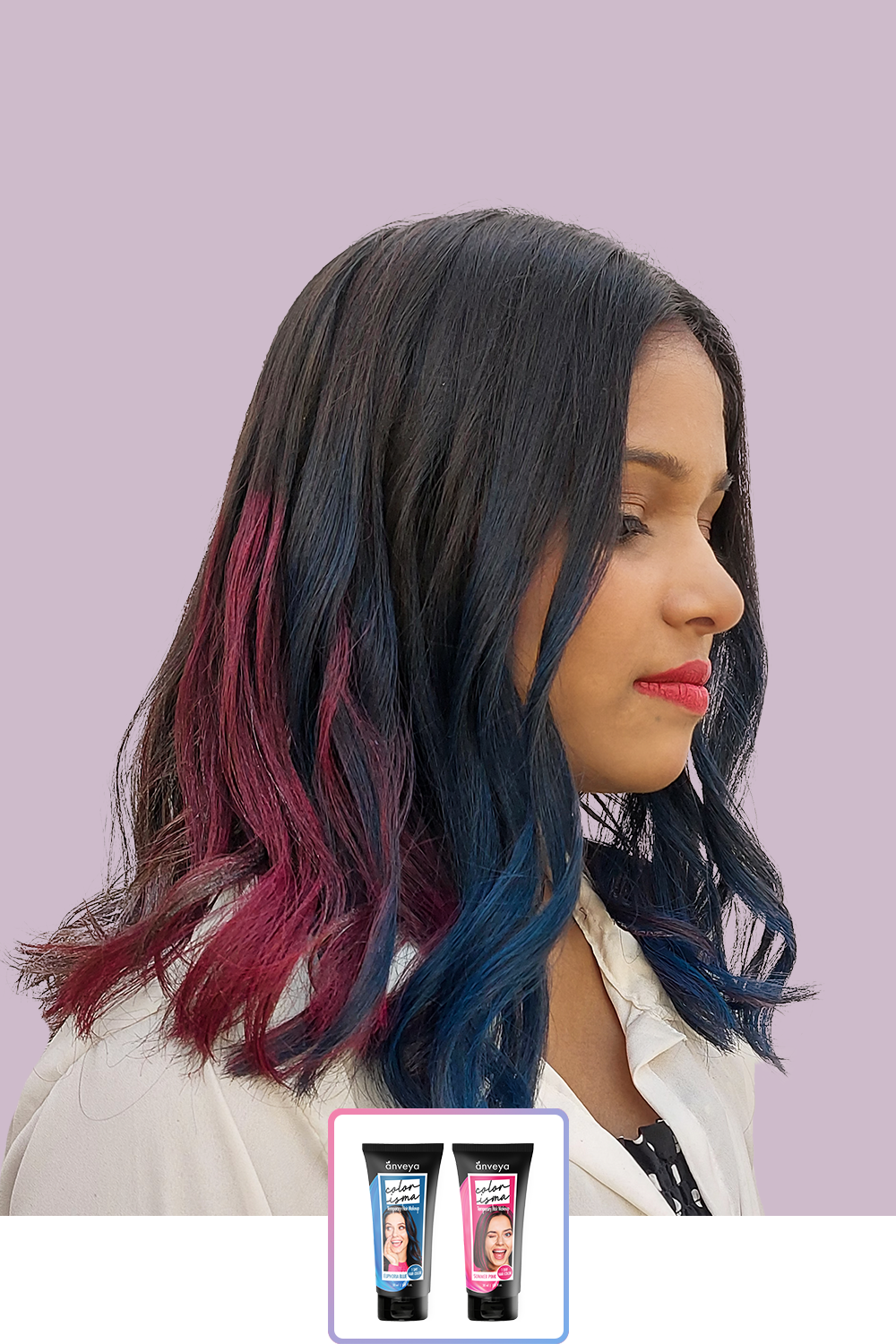 Buy Colorisma Euphoria Blue + Summer Pink, Temporary 1-Day 1-Wash Hair ...