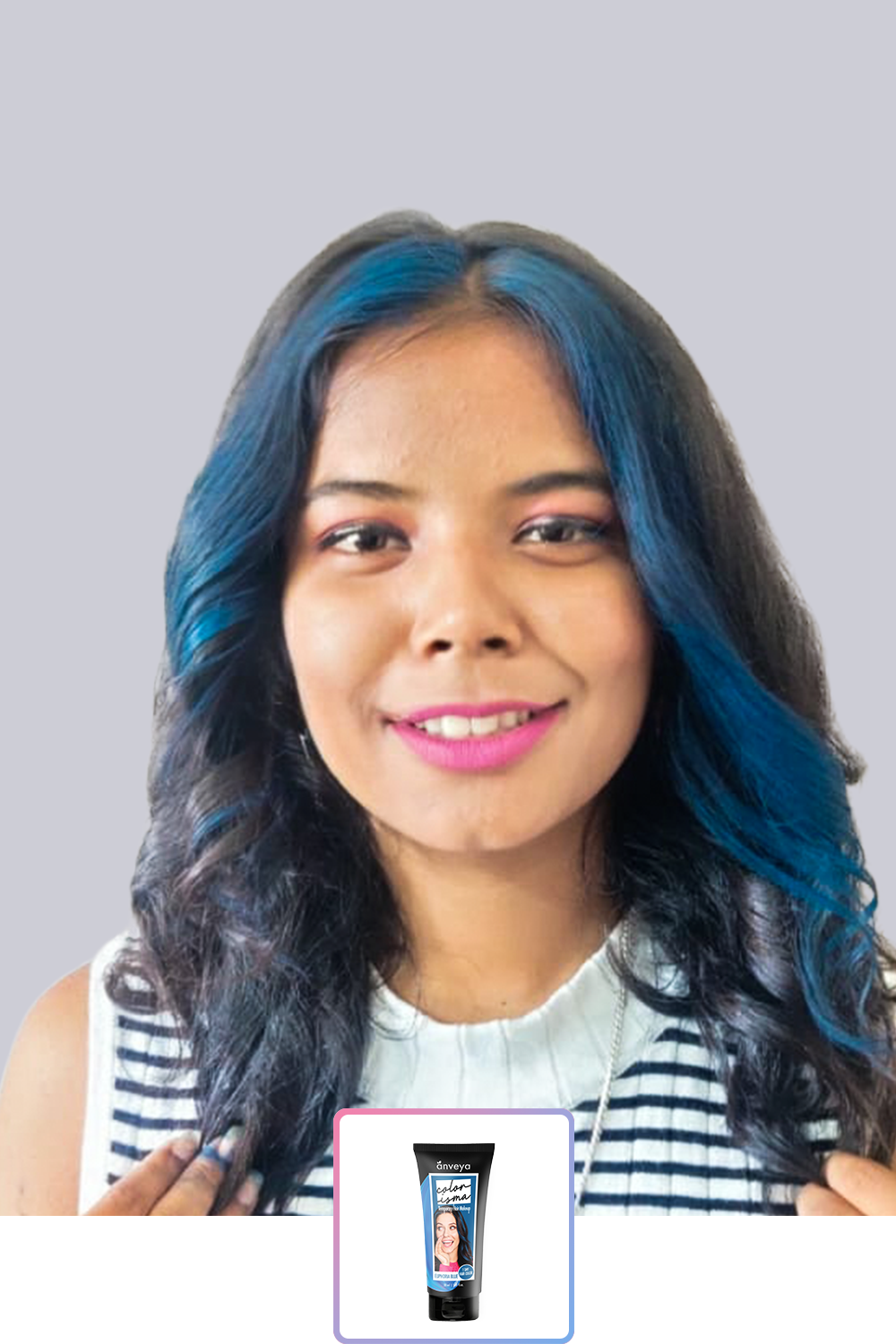 Buy Colorisma Euphoria Blue, Temporary 1-Day 1-Wash Hair Color MakeUp ...